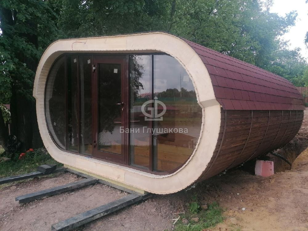 Баня Танк «Панорама» 5х6м с печью и отделкой под ключ, цена от 1477400 ...