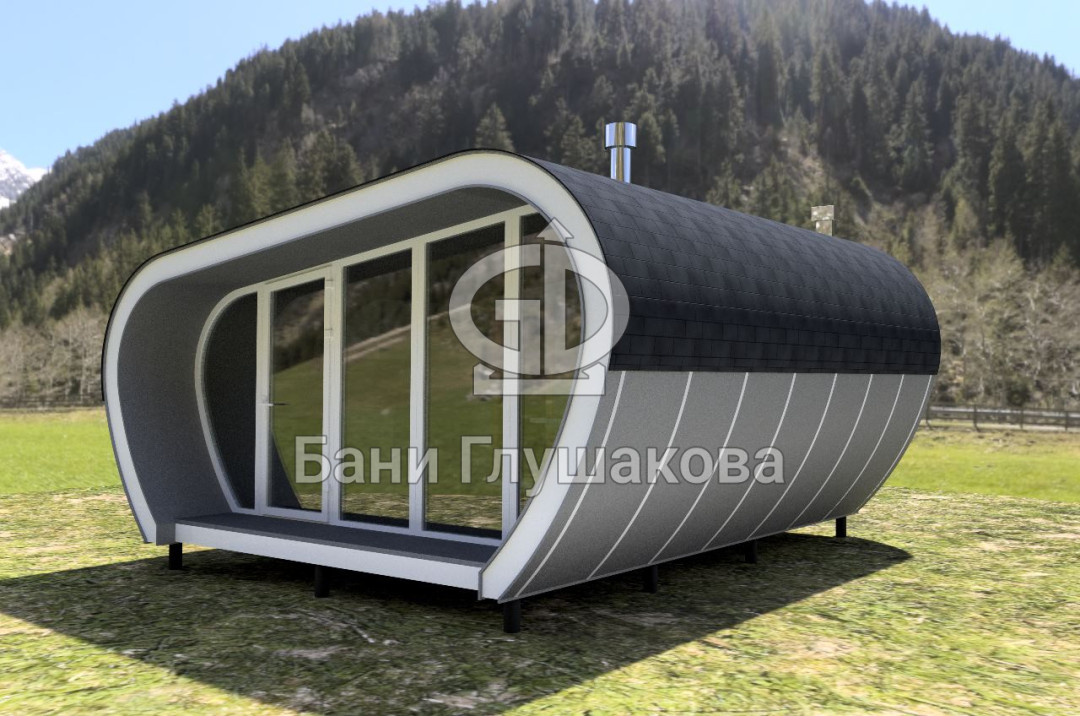 Баня Танк Армата узкий 5х6м с печью и отделкой под ключ, цена от ...