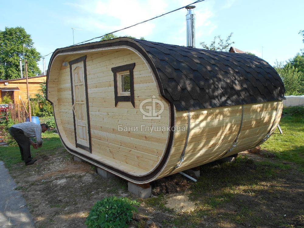 Каркасная баня «Танк 3» 4,8х3 с отделкой под ключ недорого